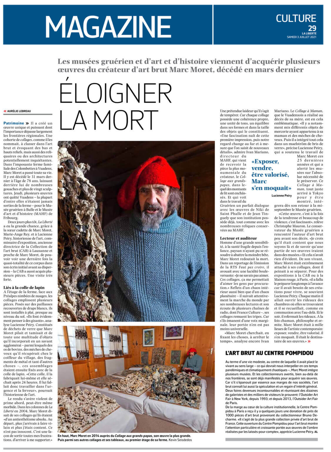 Notes D'Art Brut | Evénement d’exception à Fribourg et à Bulle, en ...